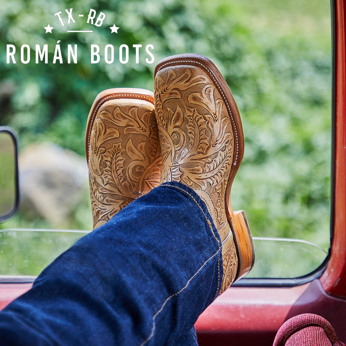 Men Hand-tooled collection – Roman Boots TX RB